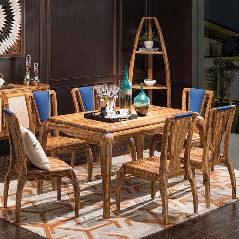 Modern Dining Room Furniture Tables Natural Wood Dining Table For Home ...